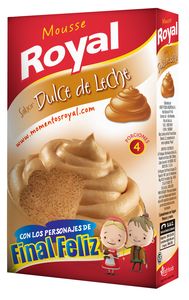 POSTRE ROYAL MOUSSE DULCE DE LECHE 4 PORCIONES - El Dorado