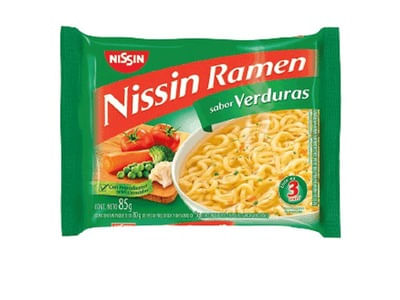 PASTA NISSIN INSTANTANEA VERDURA 85GR RAMEN - El Dorado