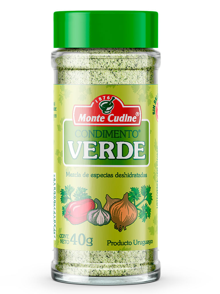 CONDIMENTO VERDE MONTE CUDINE FRASCO 40GR - El Dorado