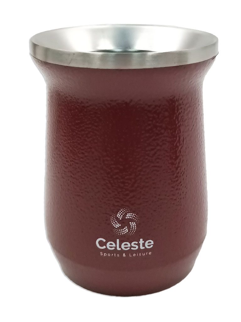 MATE ROJO ACERO INOXIDABLE 235ML DOBLE PARED - El Dorado