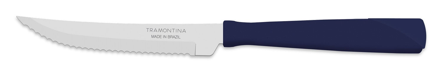 CUCHILLO NEW KOLOR AZUL MANGO PLASTICO - El Dorado