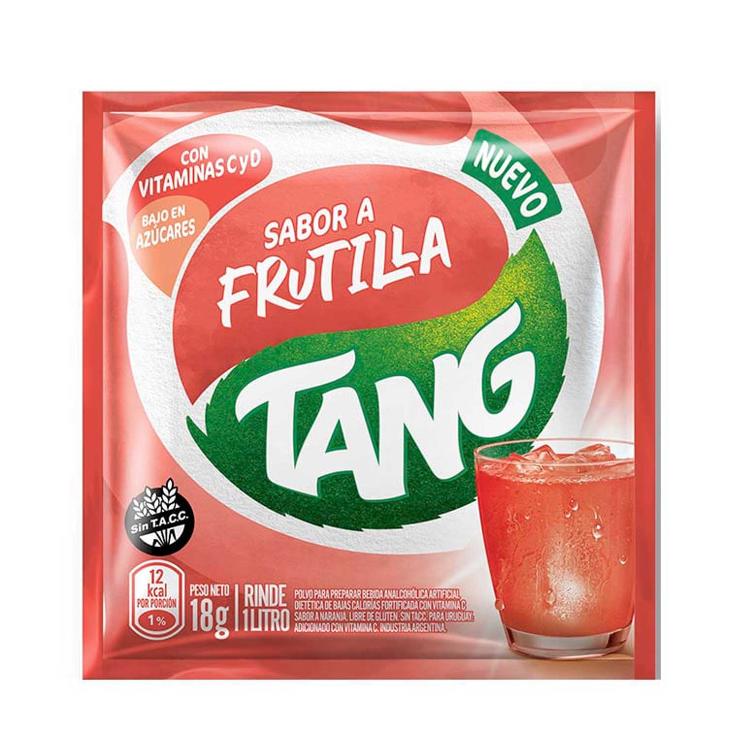 JUGO TANG EN POLVO FRUTILLA 18GR - El Dorado