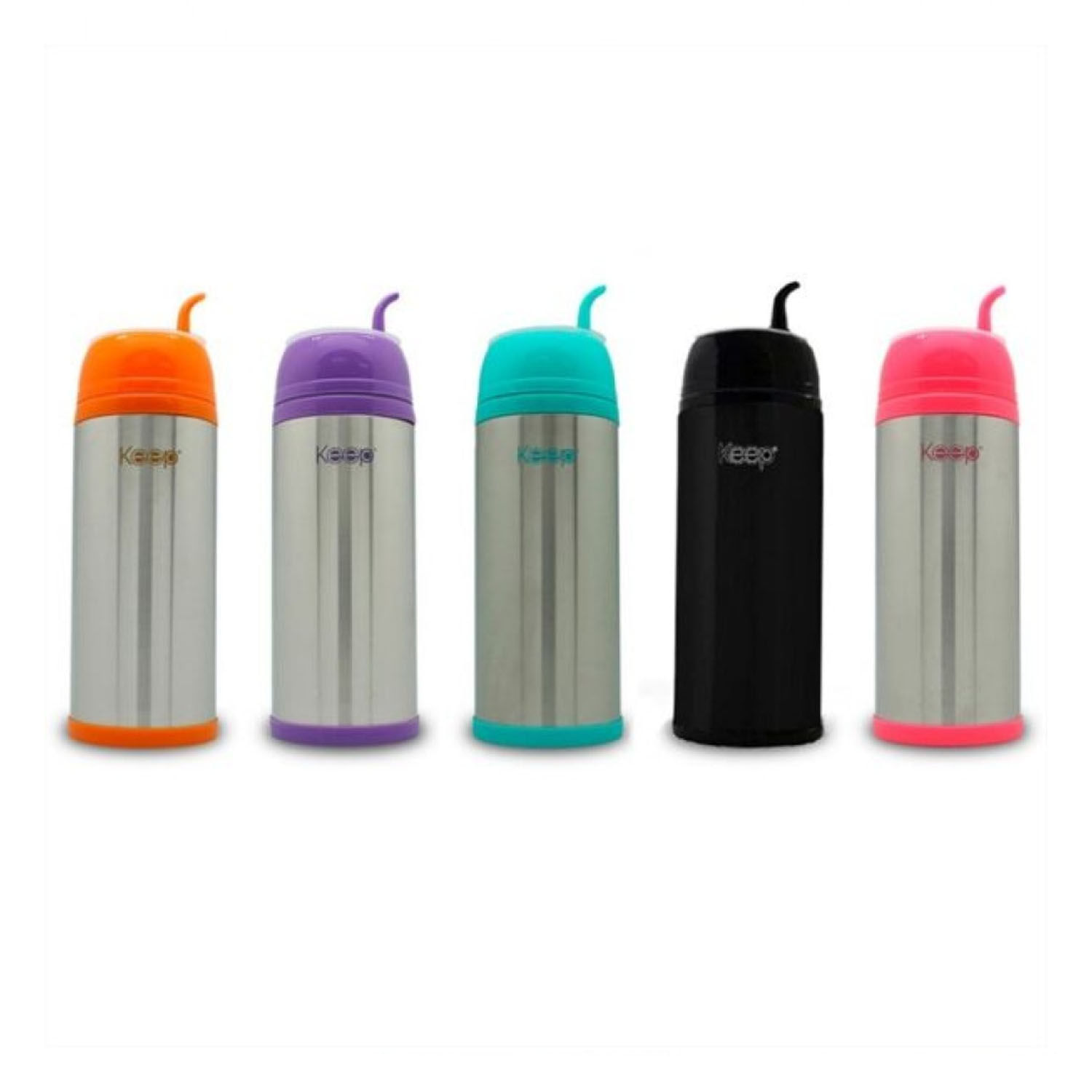 TERMO KEEP MATE COLORES SURTIDOS ACERO+PLASTICO 400ML - El Dorado