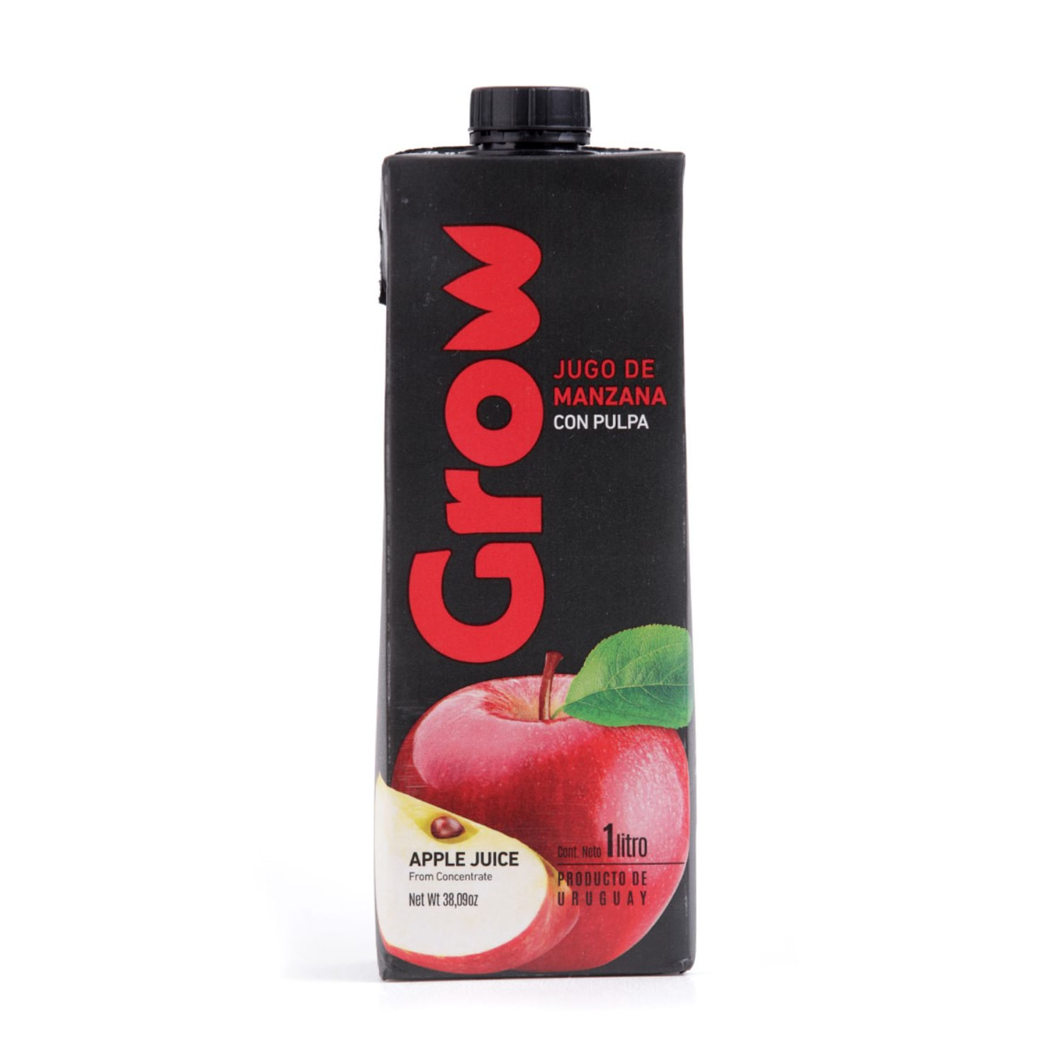 JUGO GROW MANZANA 1LT 100%NATURAL - El Dorado
