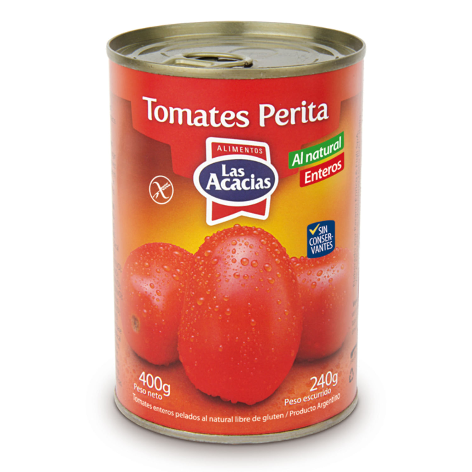 TOMATE LAS ACACIAS PERITA EN LATA 400GR - El Dorado