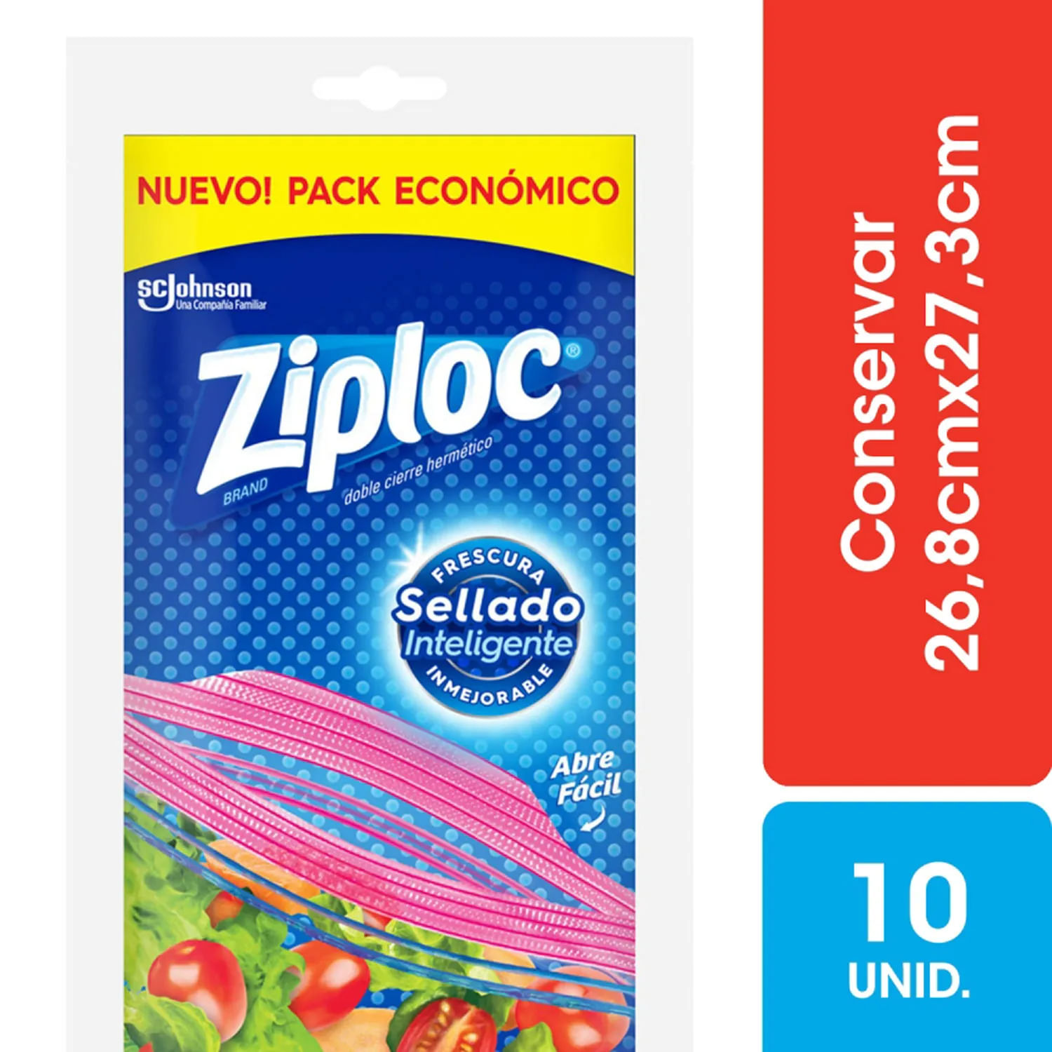 BOLSA ZIPLOC 317558 GRANDE 10UND - El Dorado