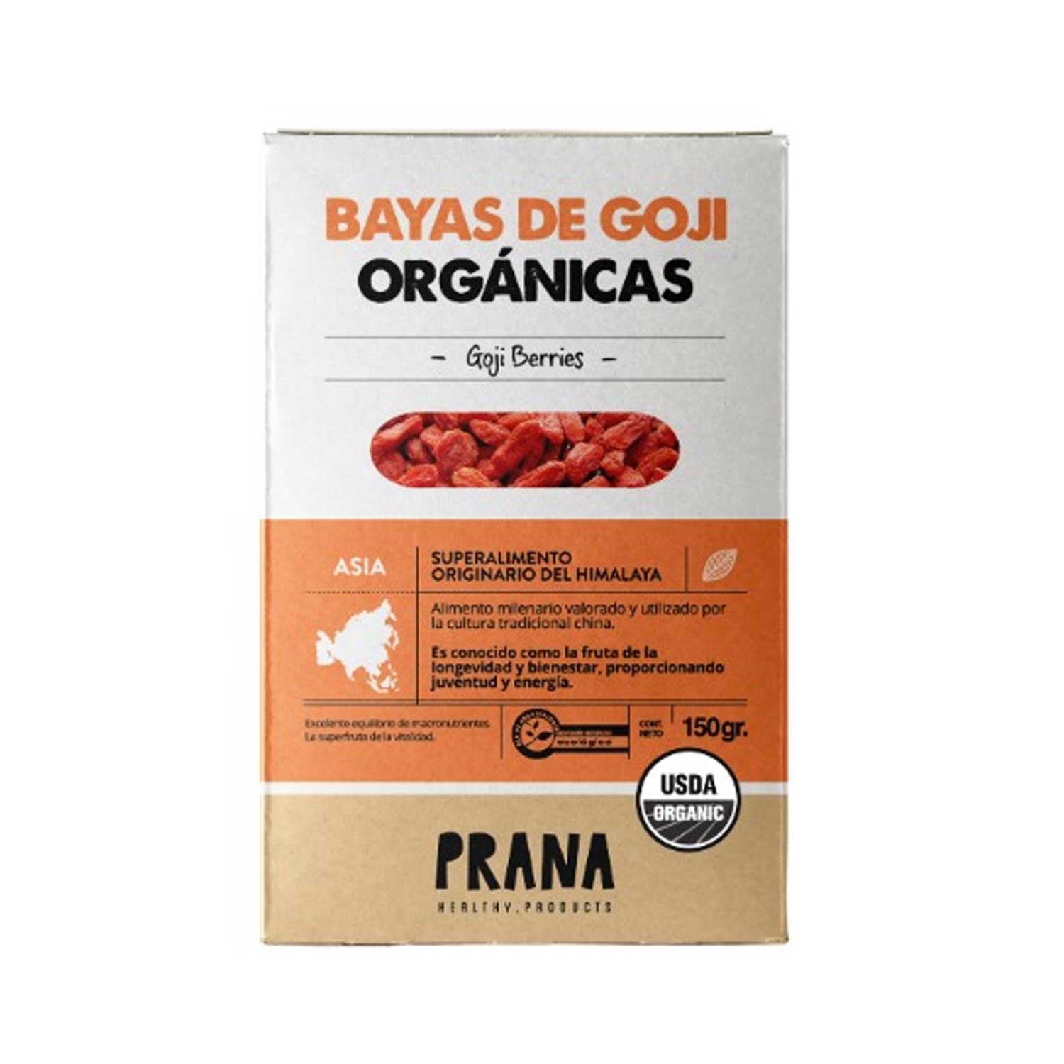 BAYAS DE GOYI PRANA ORGANICAS 150GR - El Dorado