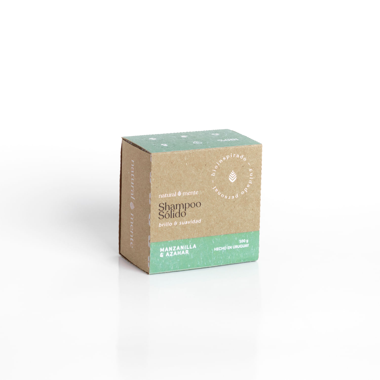 SHAMPOO NATURALMENTE SOLIDO MANZANILLA Y AZAHAR 100GR - El Dorado