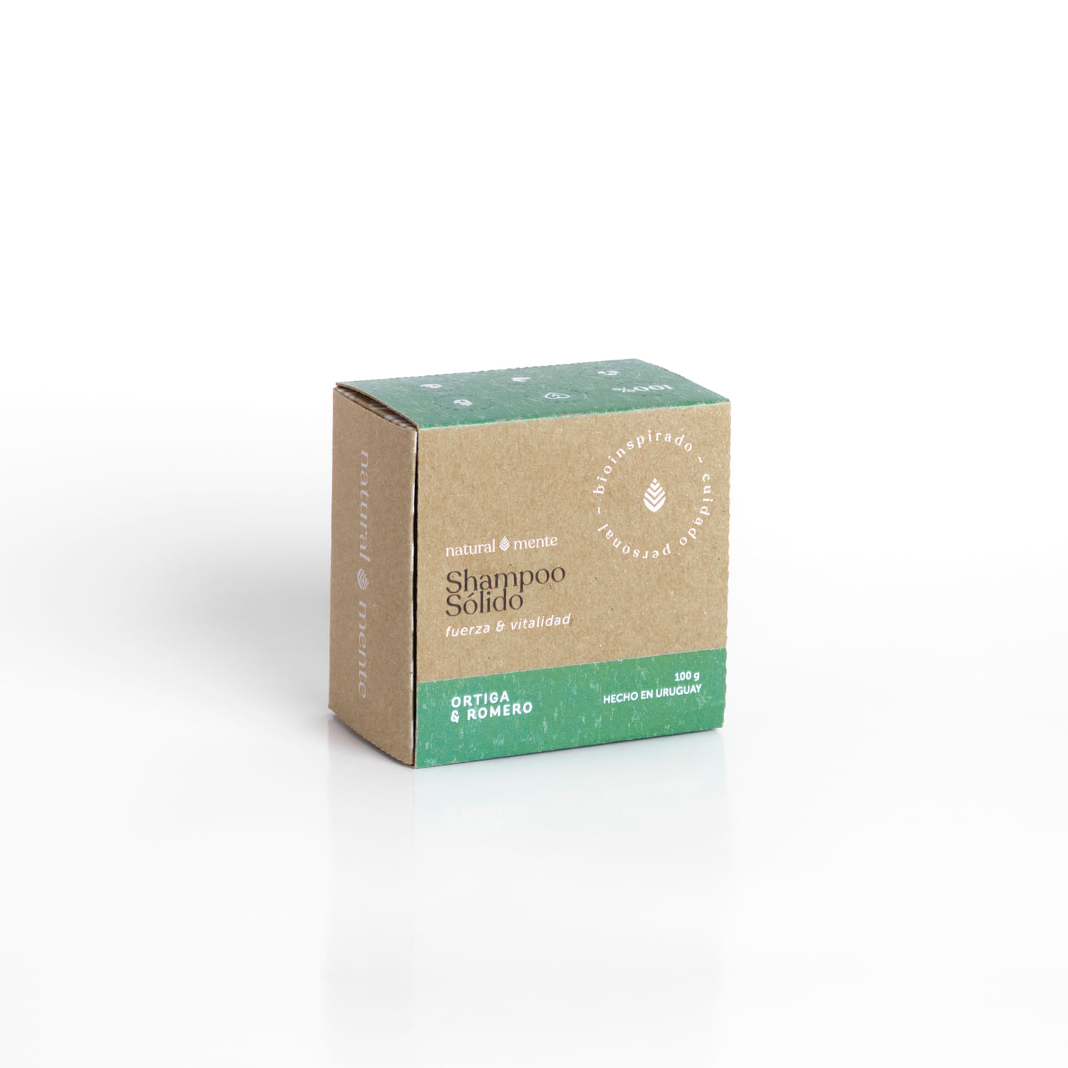 SHAMPOO NATURALMENTE SOLIDO ORTIGA Y ROMERO 100GR - El Dorado