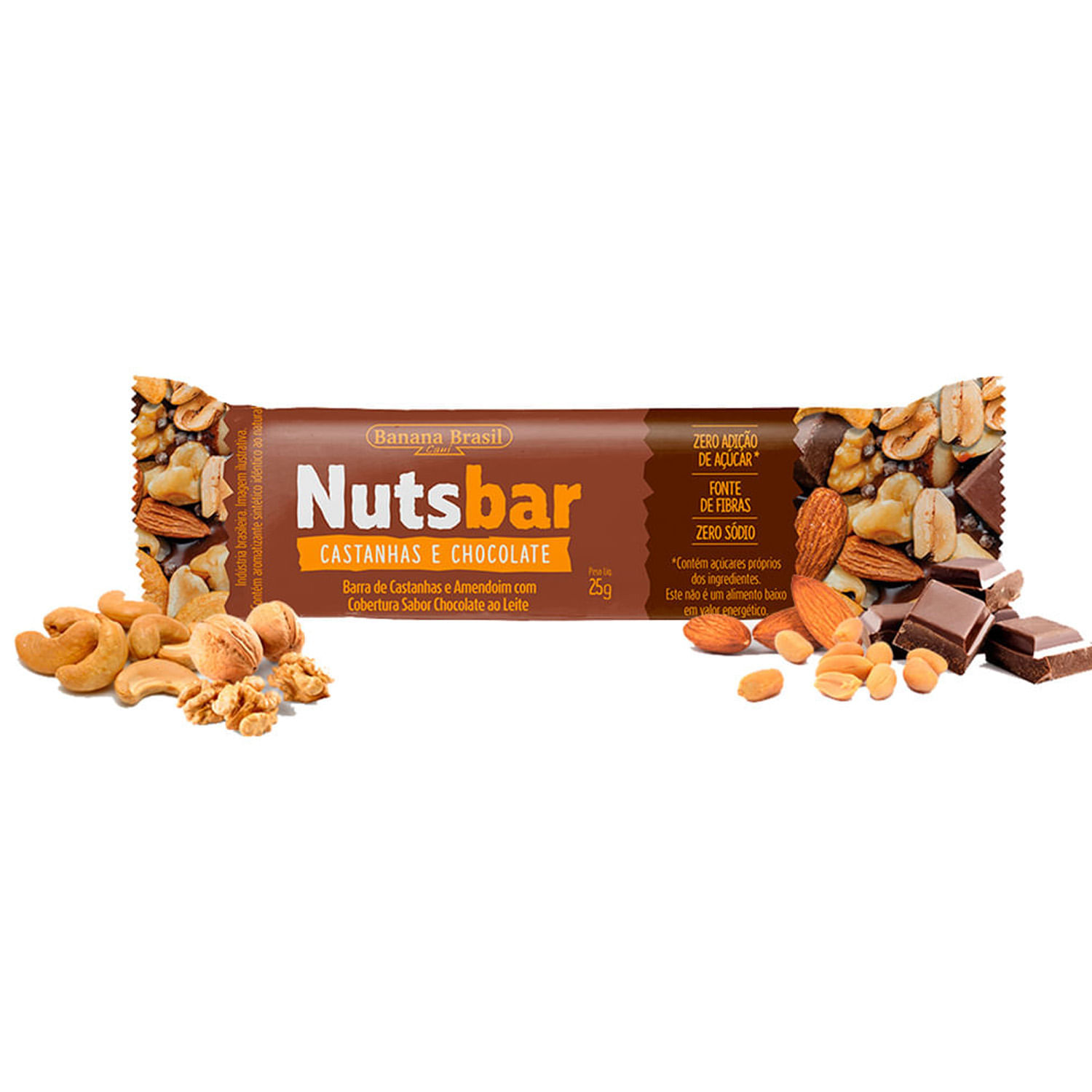 BARRITA NUTS BAR SUPINO PROTEINA MANI CARAMELO 13X13X6CM - El Dorado