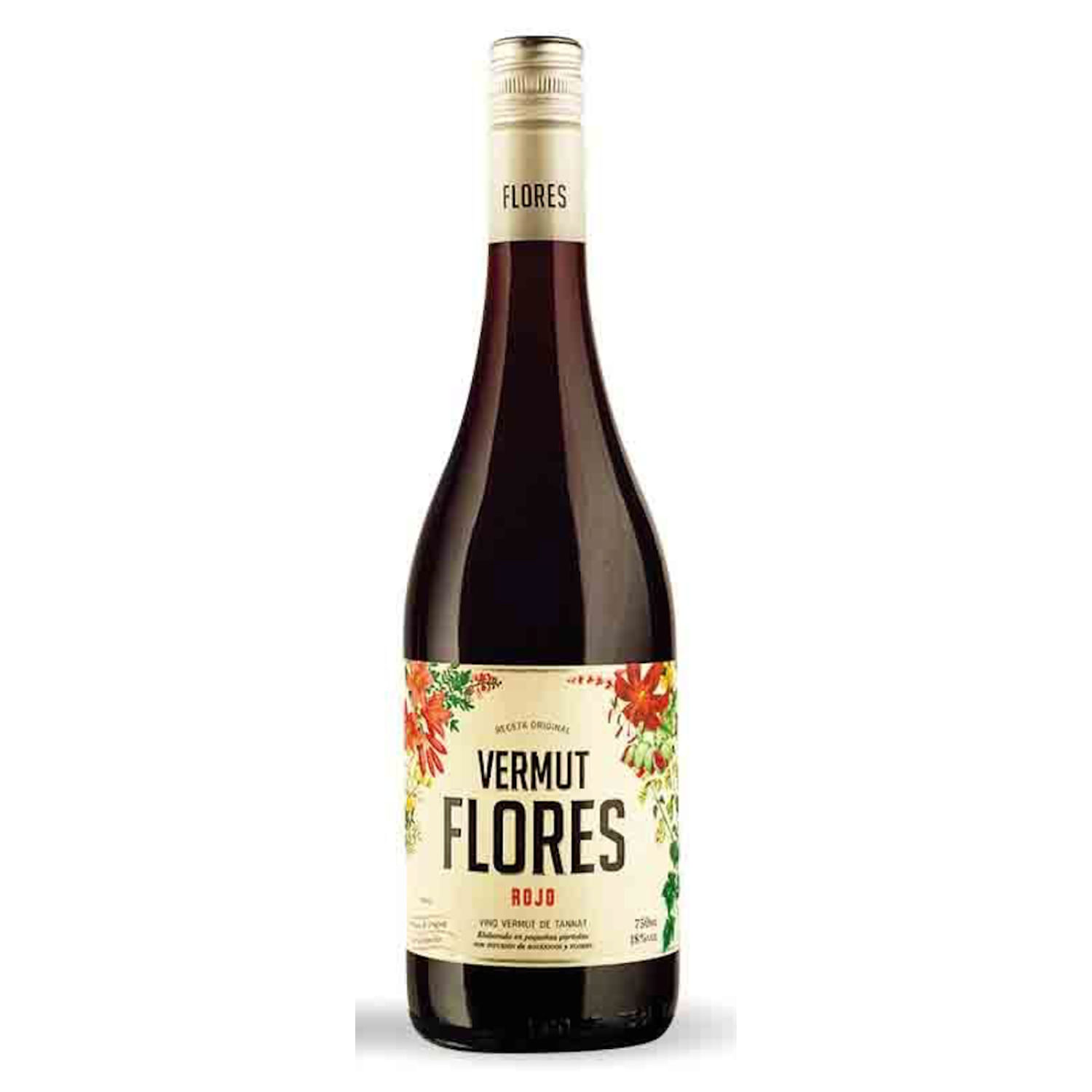 VERMUT FLORES ROJO ARTESANAL BOTELLA 750CC - El Dorado