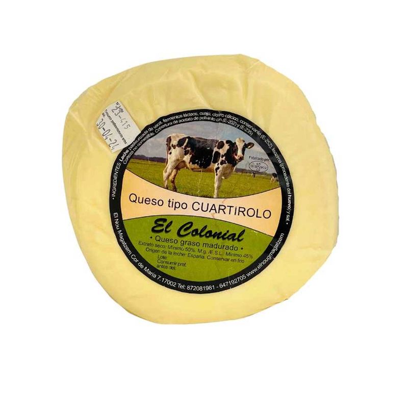 QUESO COLONIAL CUARTIROLO KG - El Dorado