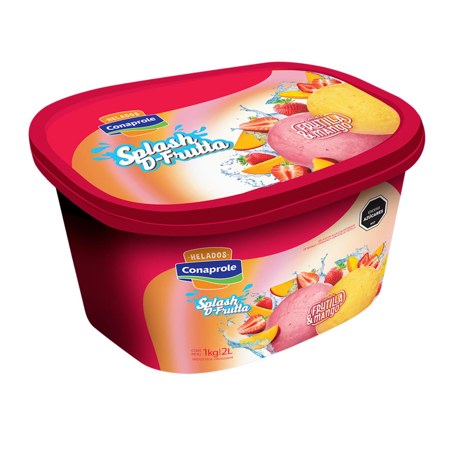 HELADO CONAPROLE SPLASH FRUTILLA Y MANGO 2LT - El Dorado