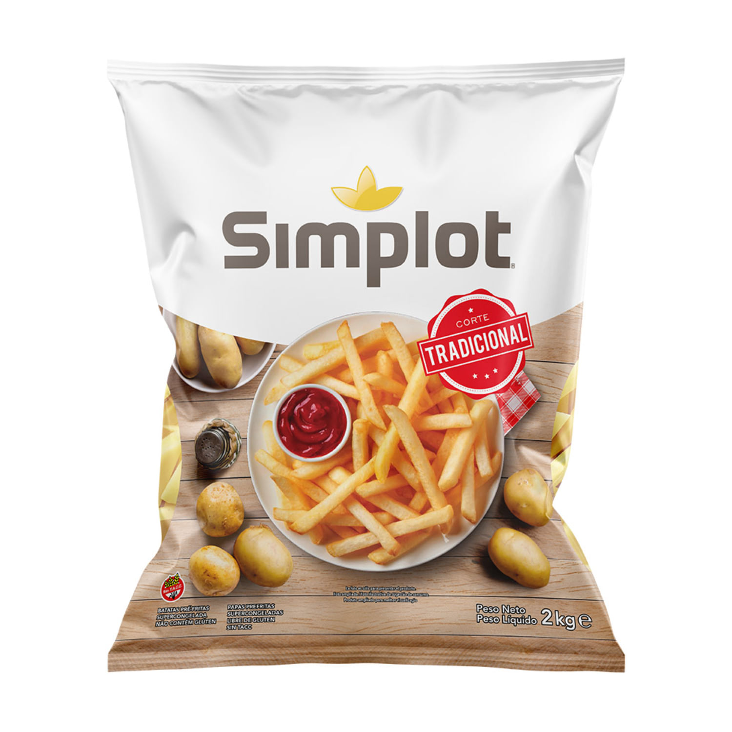 PAPAS SIMPLOT BASTON CORTE TRADICIONAL 2KG - El Dorado