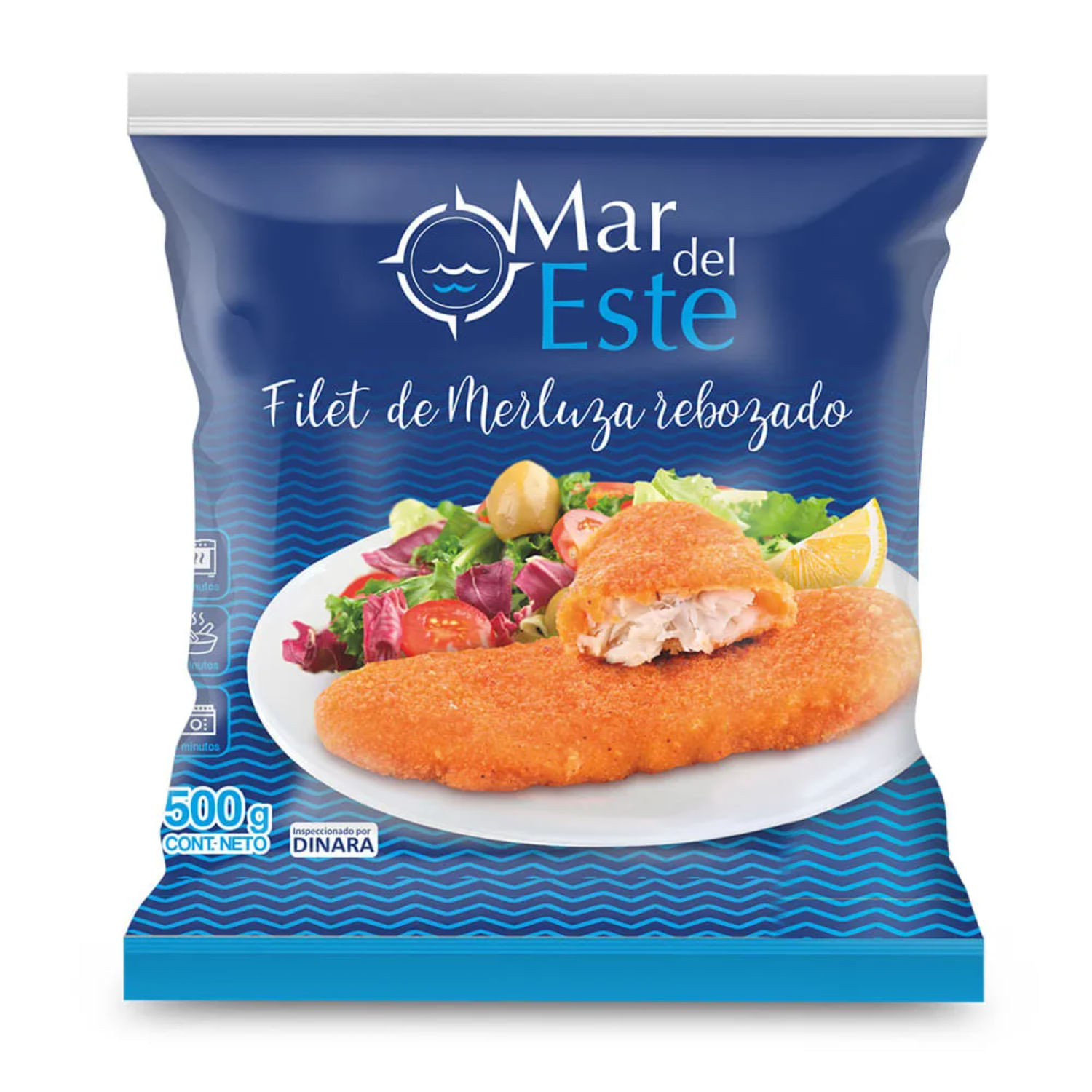 FILET MAR DEL ESTE DE MERLUZA REBOZADO 500GR - El Dorado