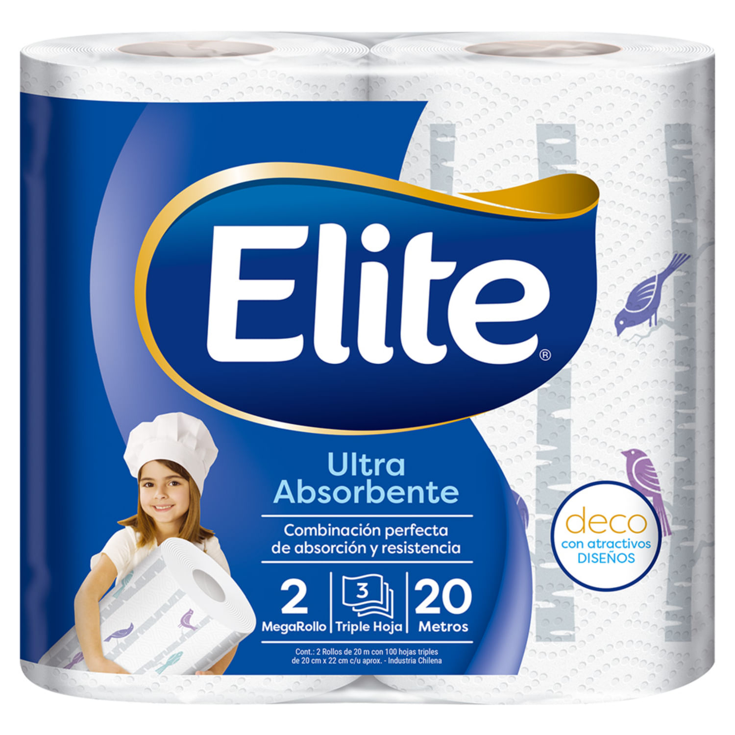 TOALLA ELITE DECO TRIPLE HOJA DECORADA 2UN - El Dorado