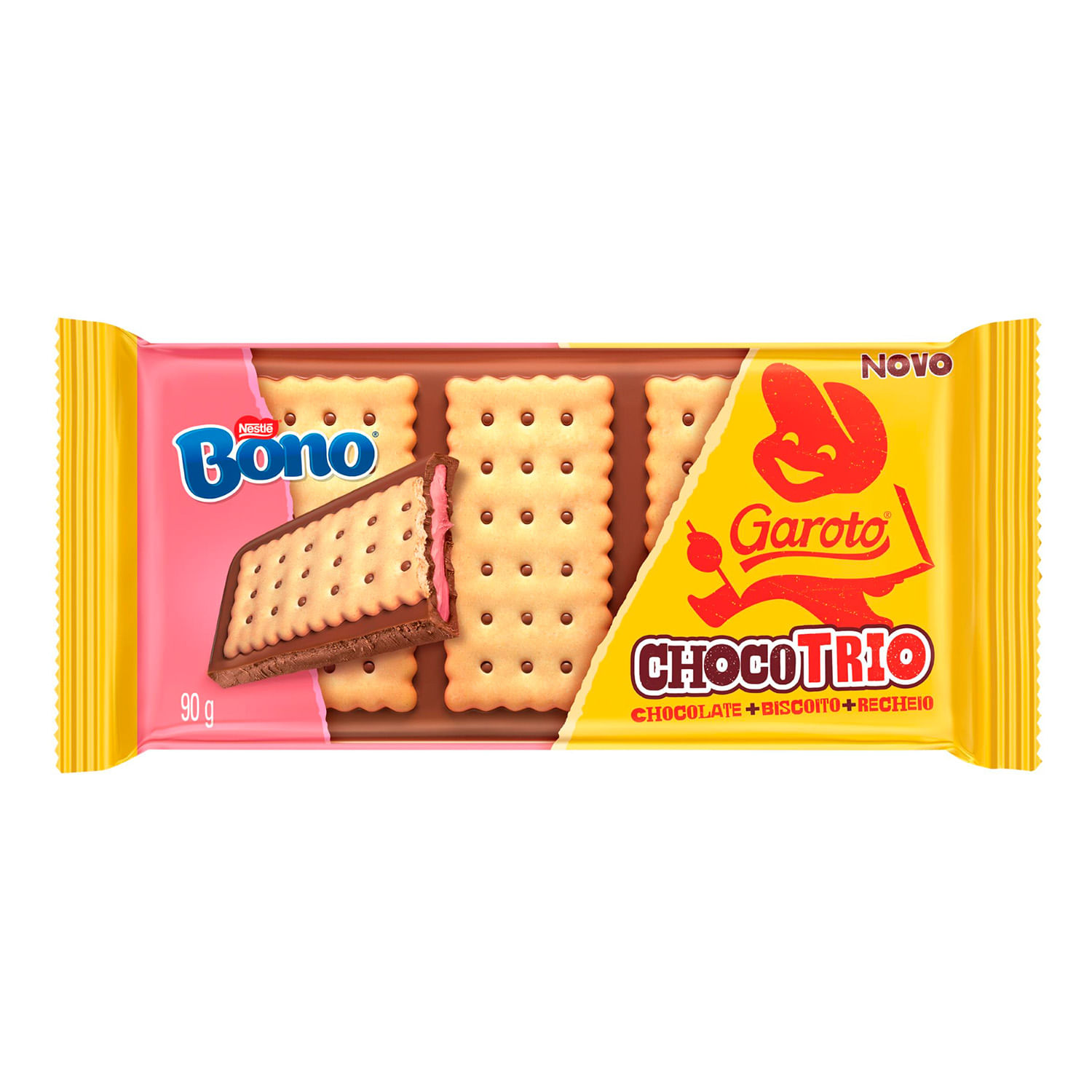 CHOCOLATE GAROTO CHOCO TRIO FRUTILLA 90GR - El Dorado