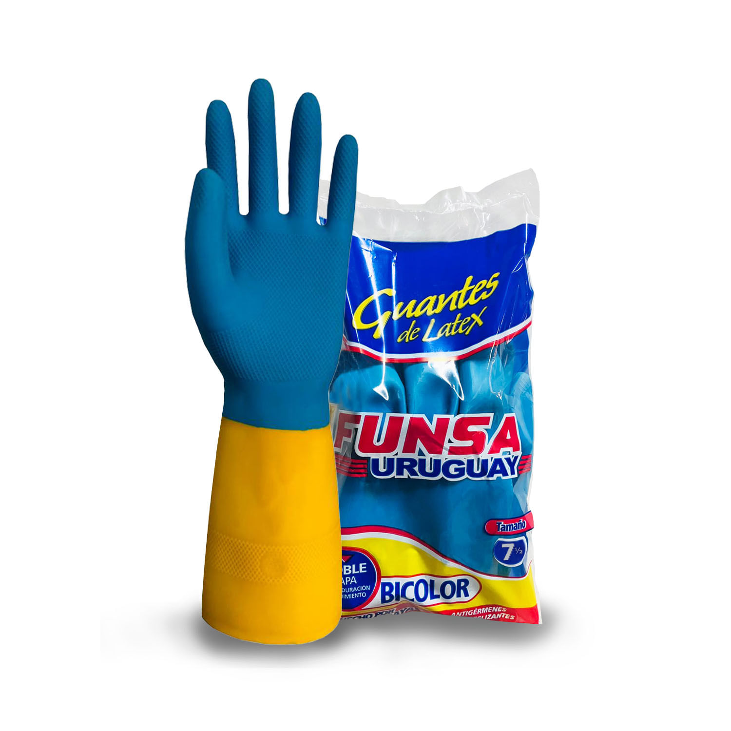 GUANTES FUNSA BICOLOR 7 Y 1/2 - El Dorado