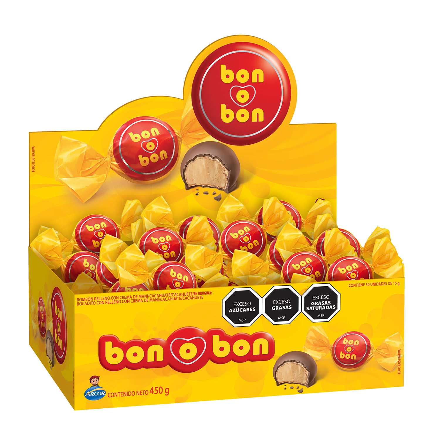 BOMBONERA ARCOR BON O BON LECHE 450GR - El Dorado