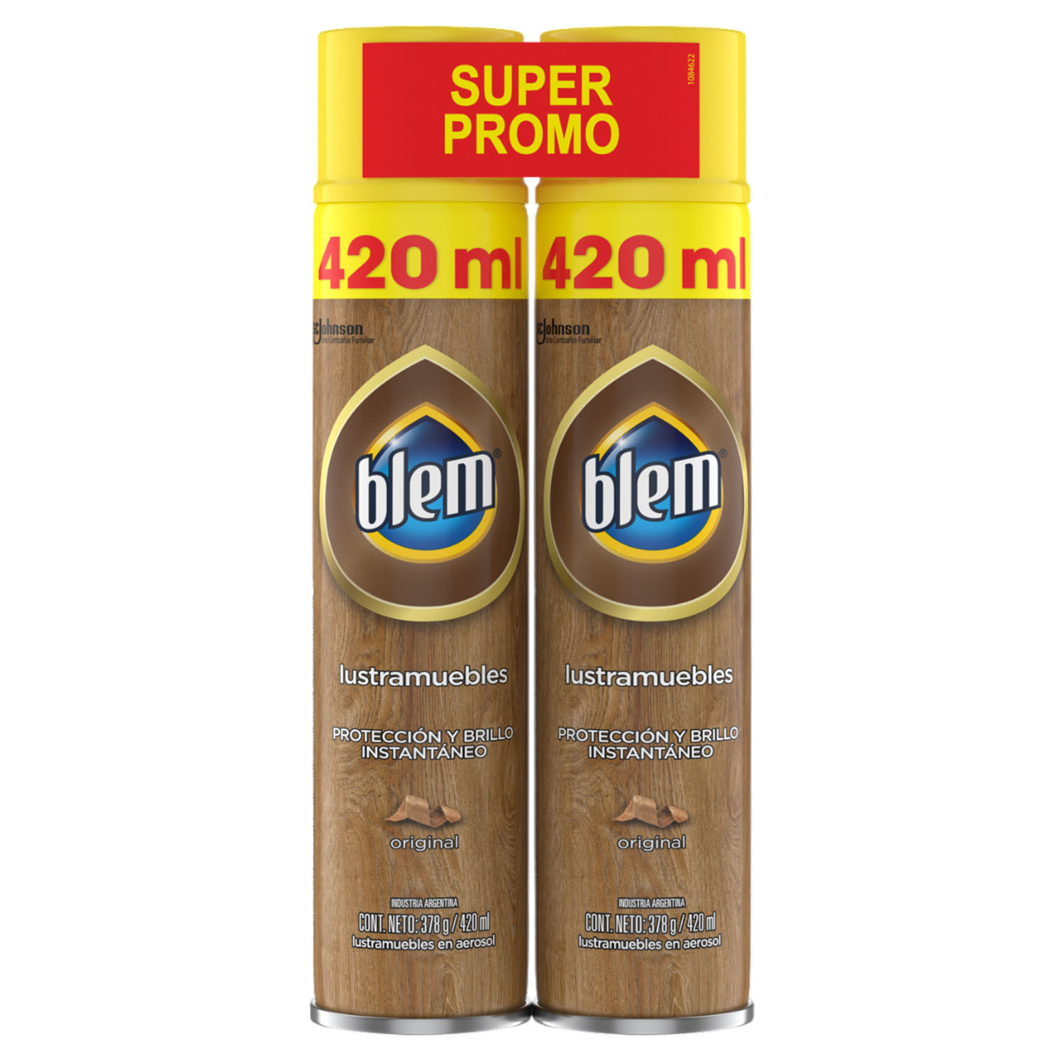 LUSTRAMUEBLES BLEM AEROSOL TWIN PACK X2 420ML - El Dorado