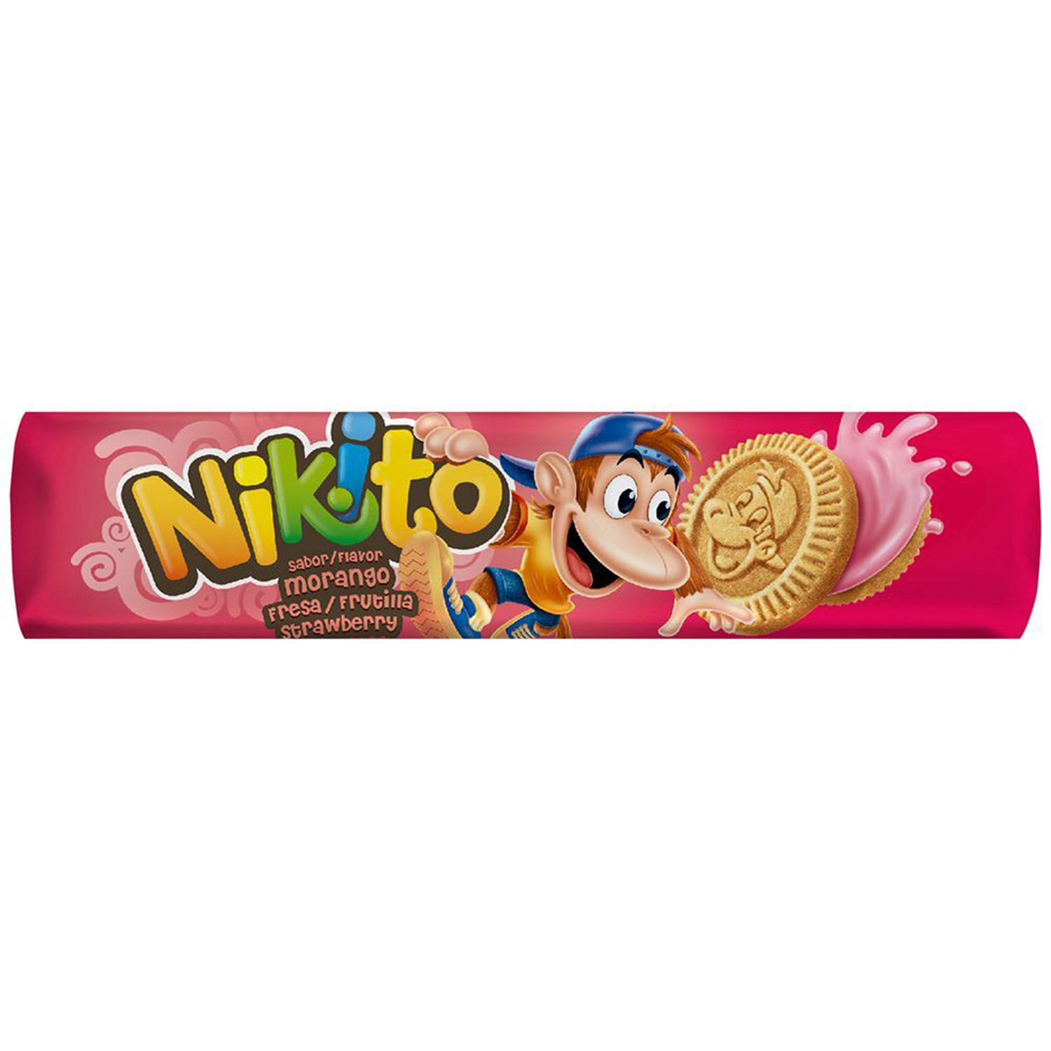 GALLETA NIKITO RELLENA FRUTILLA 120GR - El Dorado