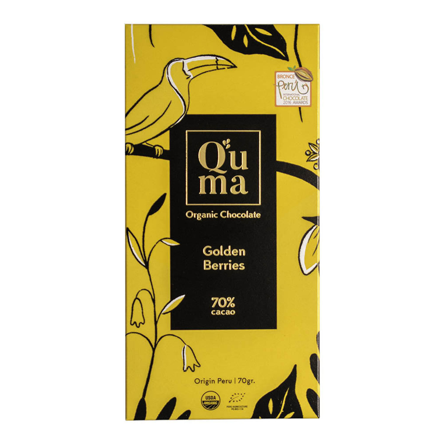 CHOCOLATE QUMA AGUAYMANTO 70% 70GR - El Dorado